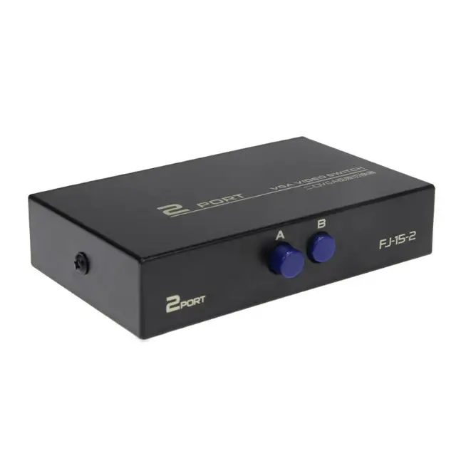 1 to 2 Monitor Switch 130MHz 2 Port Monitor Switch VGA SVGA Video ...