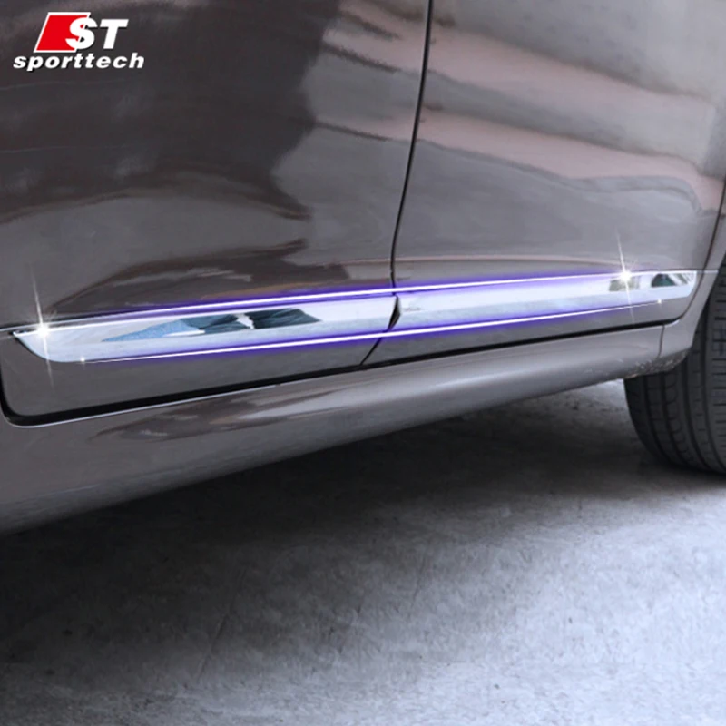 Estilo do carro Do Corpo Porta Lateral Molding Aparar Para Volvo XC60 ...