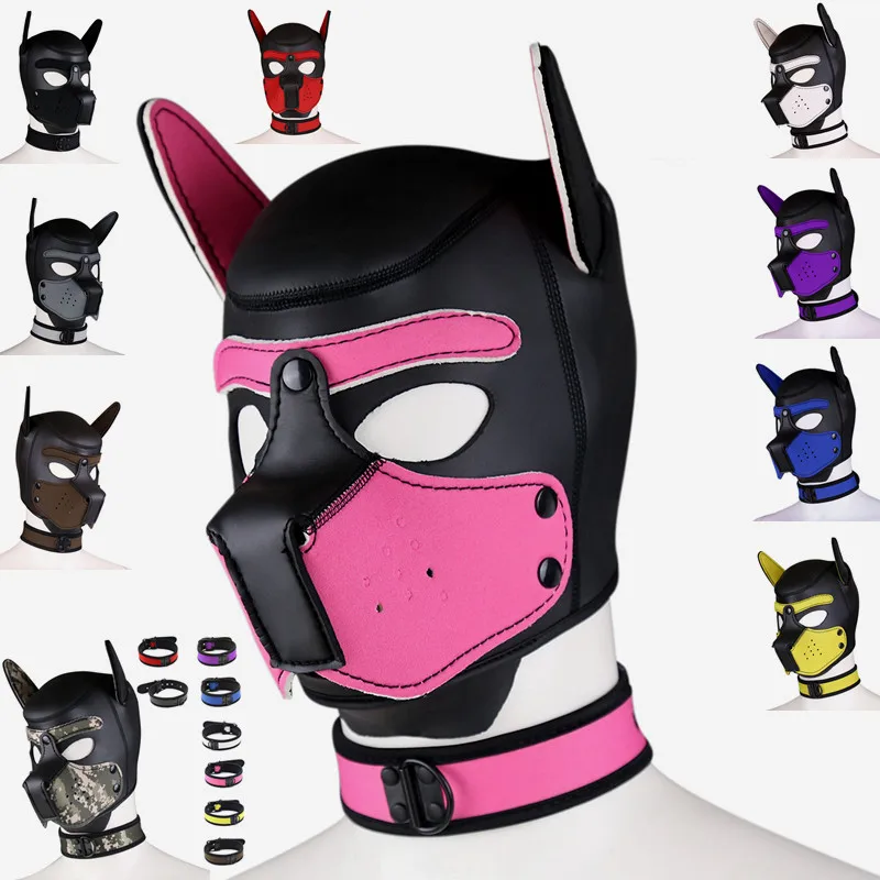 Sex Women Girls Cosplay Masks Puppy Role Play Sm Sexy Lady Rubber ...