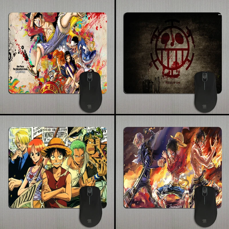 Hot Fire One Piece Nami Luffy Anime Gift Gaming Mouse Mats Anti Slip ...