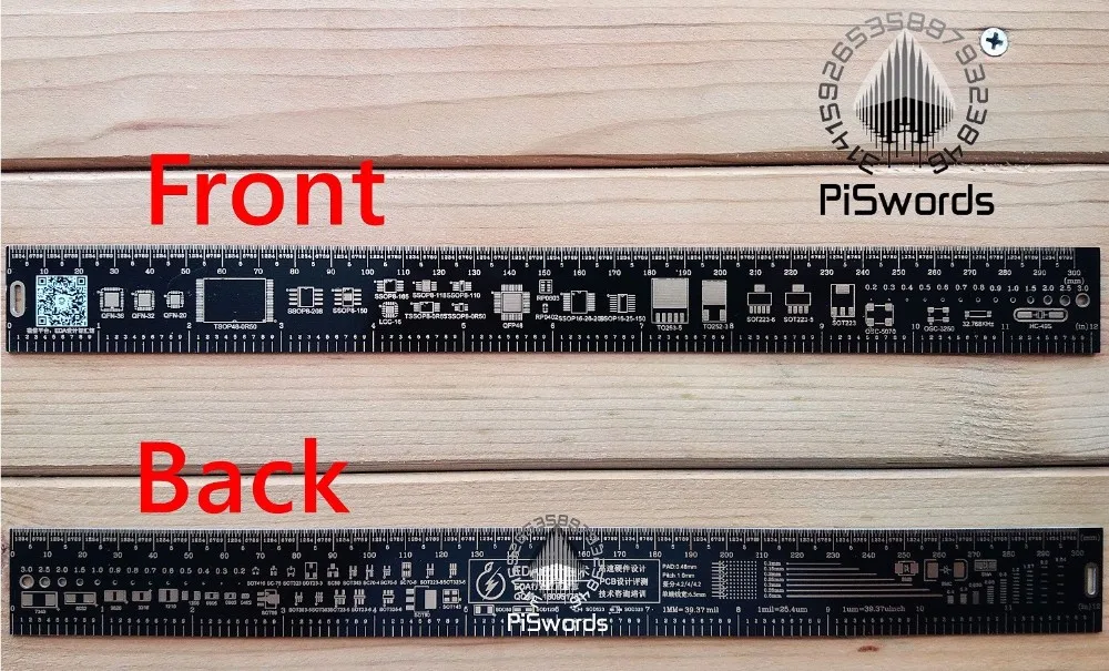 300mm Multifunctional Pcb Ruler Measuring Tool Refers To The Printed ...