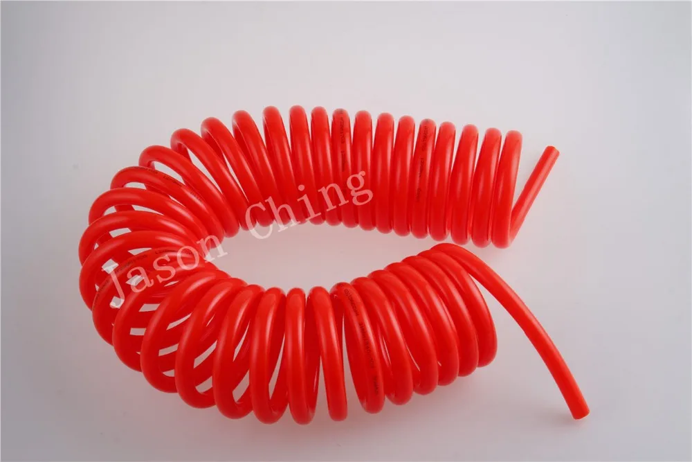 9M 30ft Polyurethane Tube PU Recoil Air Pipe 6mm x 4mm Coil Spring Hose ...