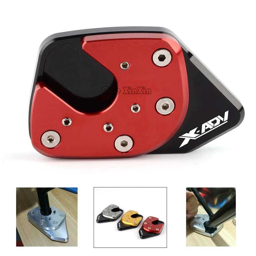 Cnc Side Stand Extension Kick Stand Enlarge Plate For Honda X Adv Xadv
