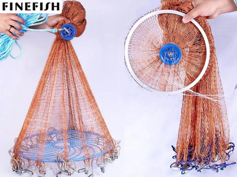 Finefish red de pesca marrón fuerte, redes de pesca de agua al aire ...