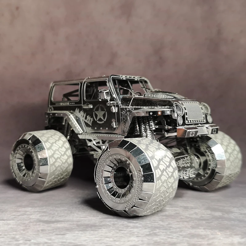 NANYUAN I32205 WARNGLER CAR PUZZLE 4WD Jeep Metal Assembly Model ...