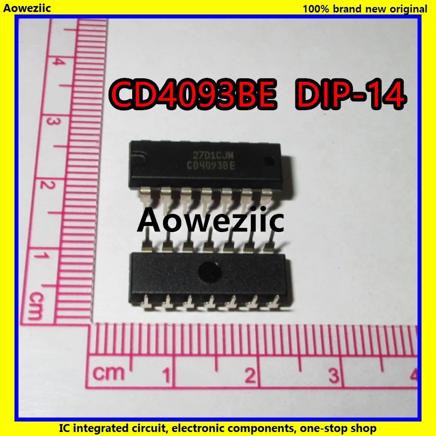 CD4093BE-CD4093-4093-DIP-14-CMOS-QUAD-2-INPUT-NAND-SCHMITT-TRIGGERS-IC ...