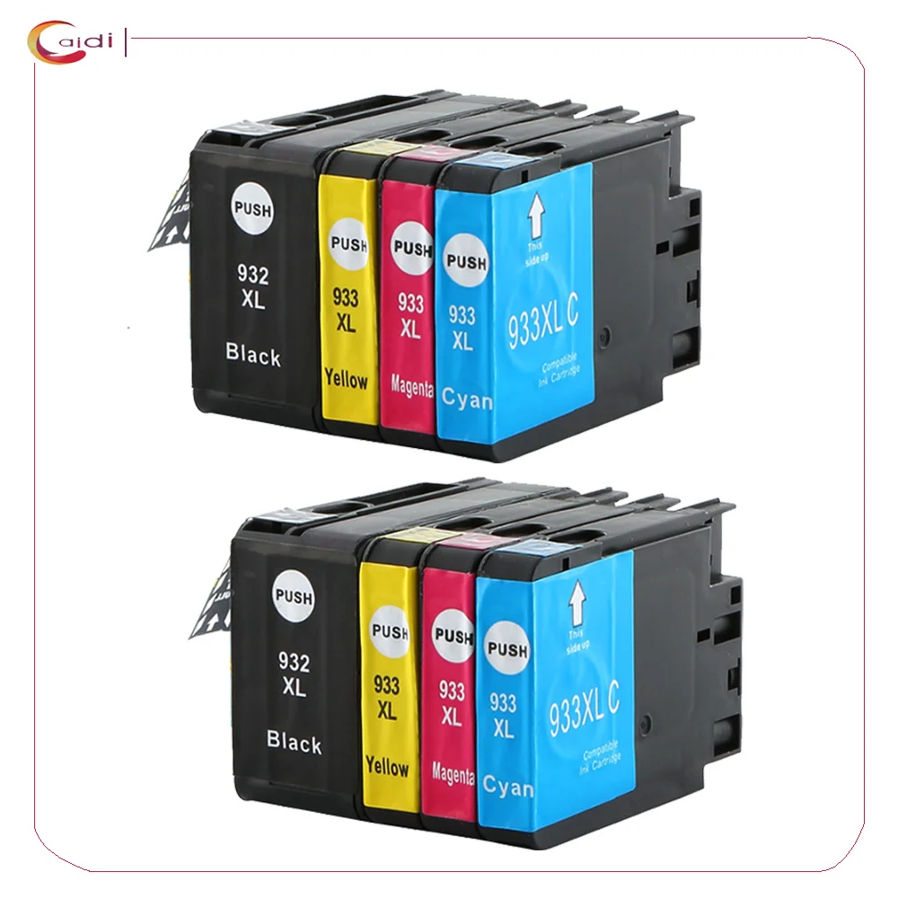 Cartuchos de tinta compatíveis para hp 932xl 933xl 8 pacotes ...