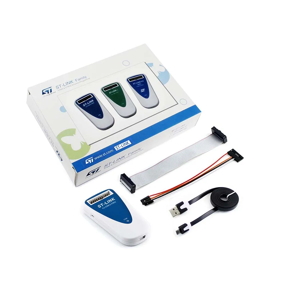 100 오리지널 Stlink St Link St 링크 인 회로 디버거 및 플래시 프로그래머 Stm8 Stm32 Mcusprogrammer Universal