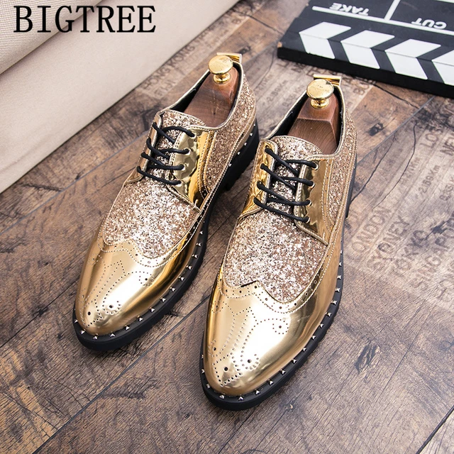 Real Gold Shoes For Men