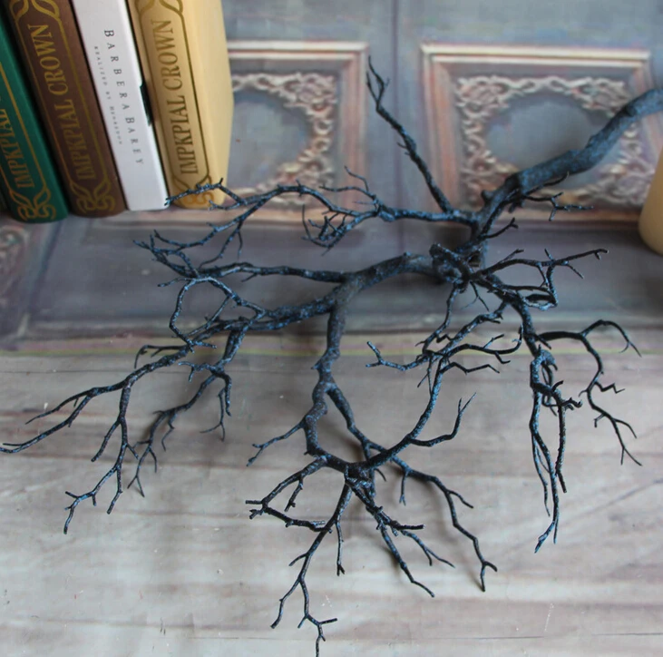 1 шт искусственные черно белые ветви деревьев пластик Коралл