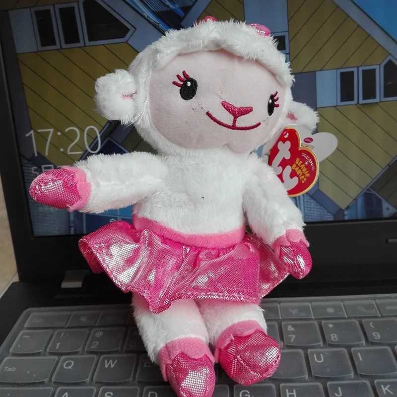 1PC 18CM TY BEANIE Babies Lambie lamb sheep Doc McStuffins doctor ...