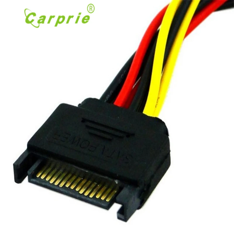 Omeshin New 15Pin SATA Male To 2 Female 15Pin Power HDD Splitter ...
