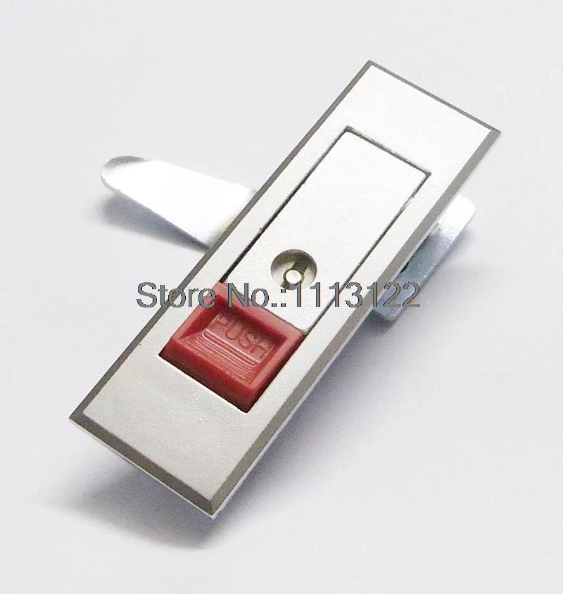 Red Push button Cabinet cam lock Silver Push Button Panel Lock MS603 ...