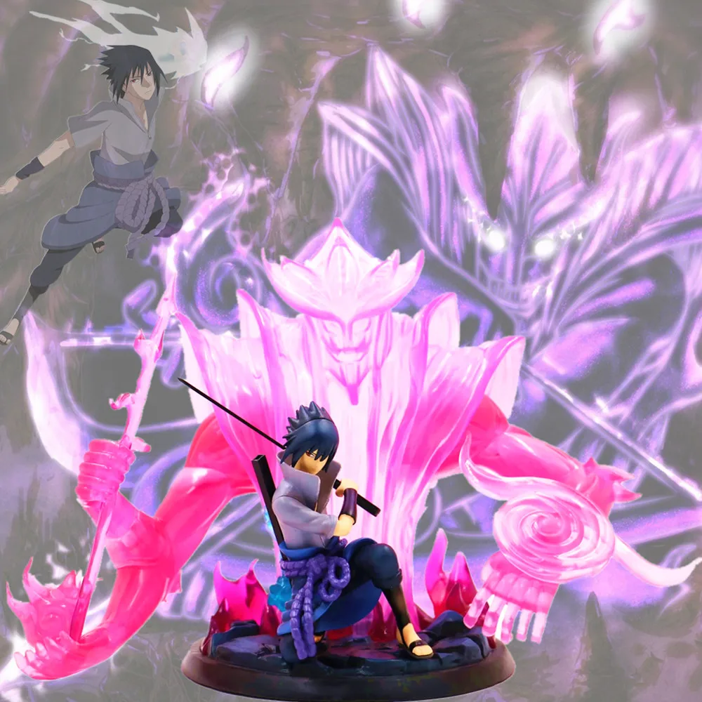 Anime NARUTO Uchiha Sasuke Susanoo PVC figura de acción de colección ...