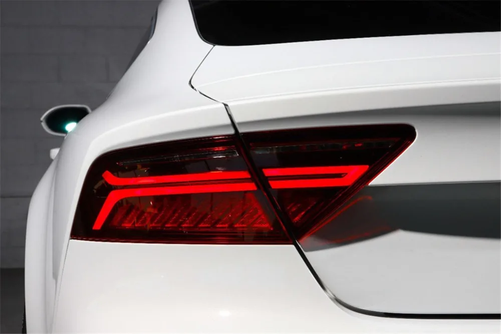 Dynamic Blinker LED Dark Red Tail light Lamp For AUDI A7 S7 RS7 2012 ...