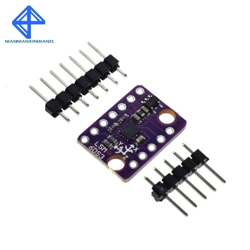 GY-LSM6DS3 LSM6DS3 Accelerometer Gyro Embedded Digital Temperature Sensor Module SPI IIC I2C ...