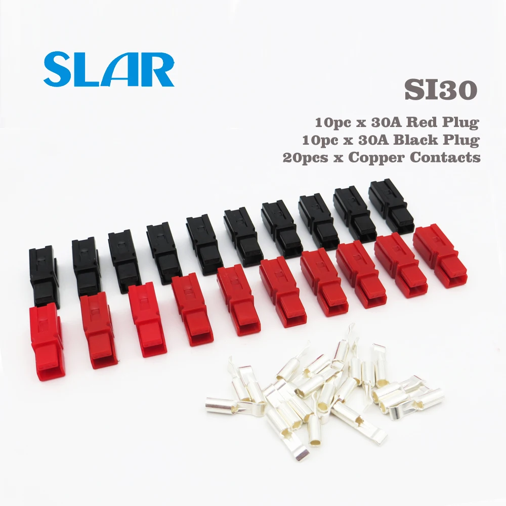 10Pairs X 30A 600V SH30 Power Connector Plug Red Black SH30 power ...