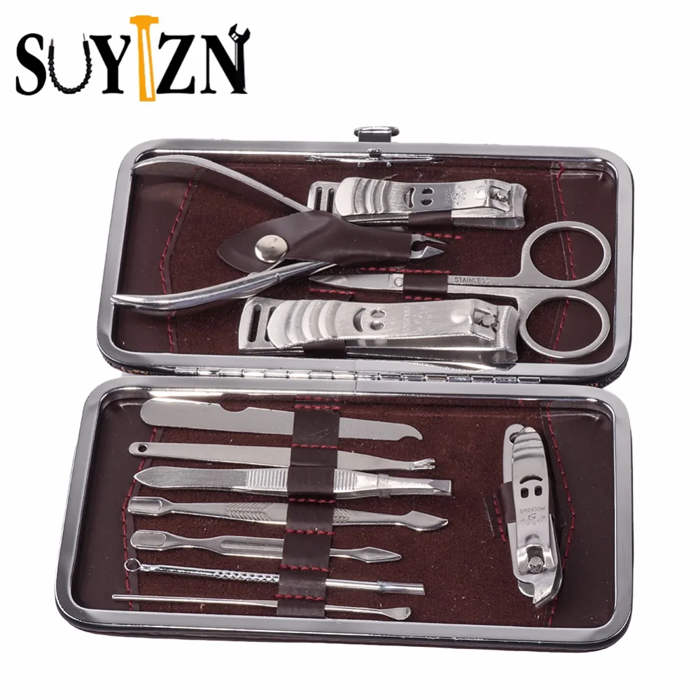 12 In 1 Scissor Tweezers Beauty Scissors suit Portable Folder Skinning ...