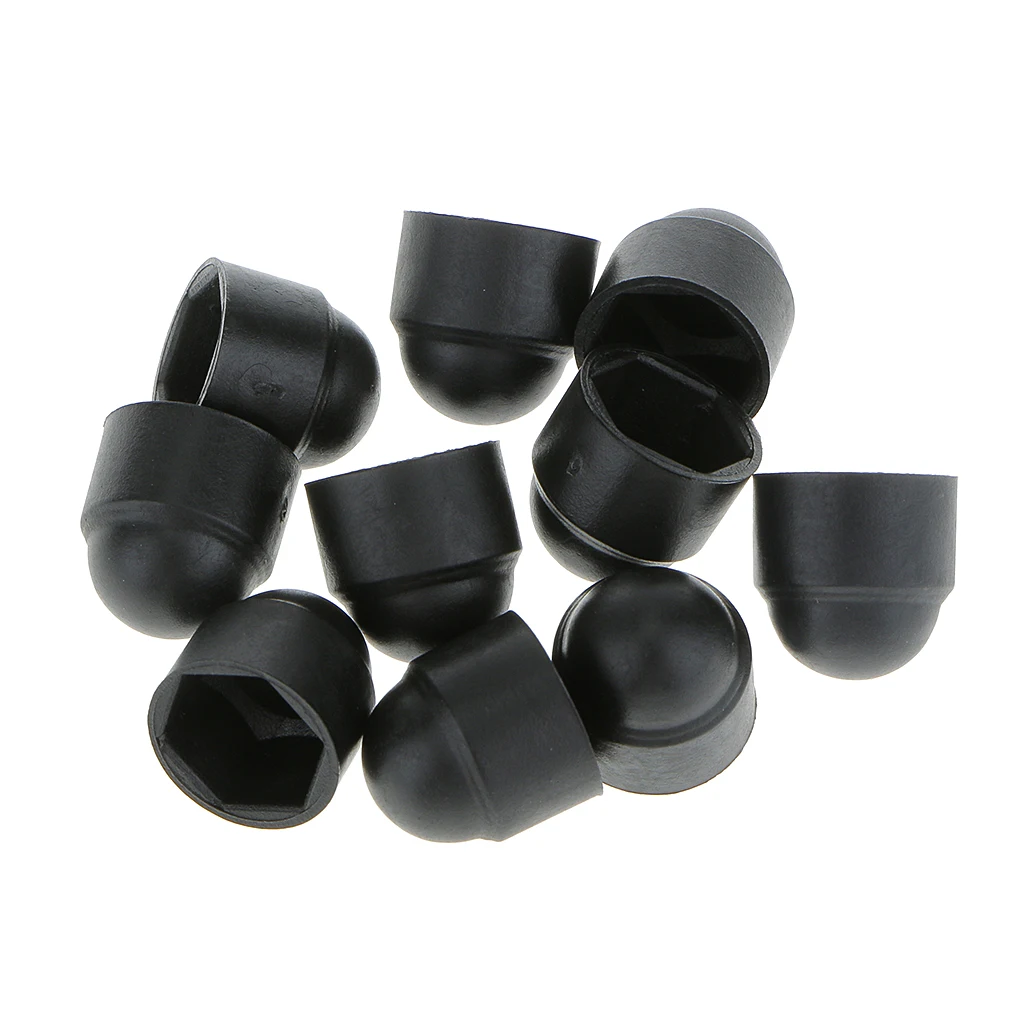 20pcs-M6-10x13mm-Black-Dome-Bolt-Nut-Protection-Caps-Cover-Hexagon ...