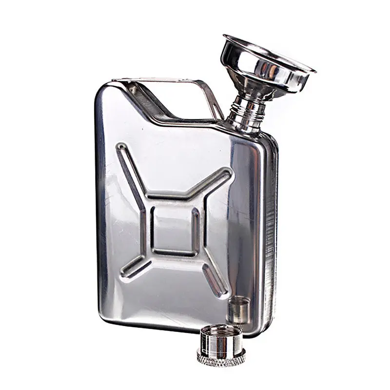 5 oz Jerrycan Oil Jerry Can Liquor Hip Flask Wine Pot Stainless Steel ...