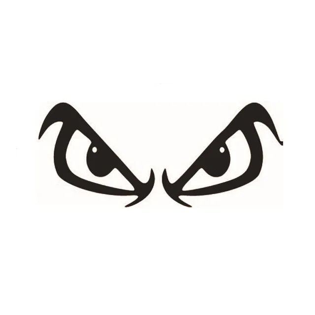 17*7CM Evil EYE Car Sticker Decals Humorous Personality Waterproof Car ...