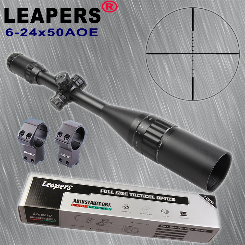 LEAPERS 6 24X50 AOL Hunting Rifle Scopes Sniper Scope Tactical Optics ...