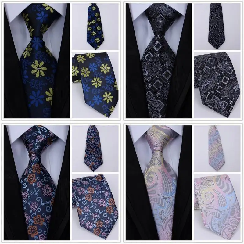 SKng New Design Paisley Jacquard Woven Mens Ties Hot 100% Silk Neck Tie ...