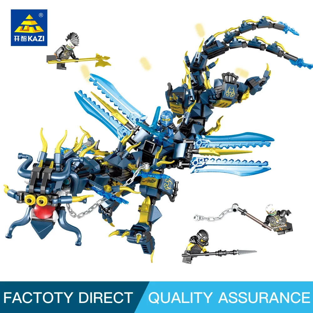 Kazi Ninja Movie Temple Boat Dragon Model building Block Transformation ...