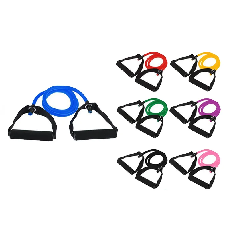 120cm Resistance Bands Elastic Yoga Pull Rope Fitness Workout Sports ...