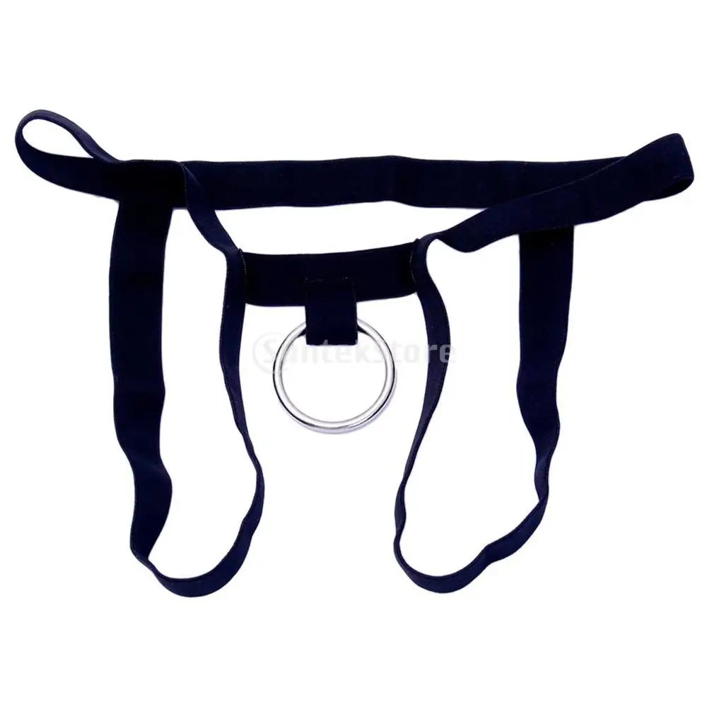Buy Mens Crotchless Underwear Bandage Thongs G String Metal Ring Pouch Elastic
