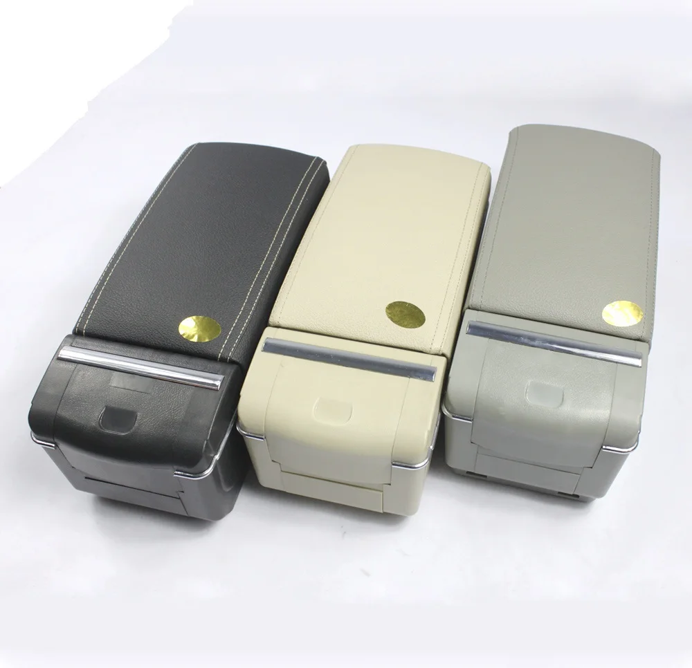 free punch special car armrest box ABS marterial with LED lights luxury ...