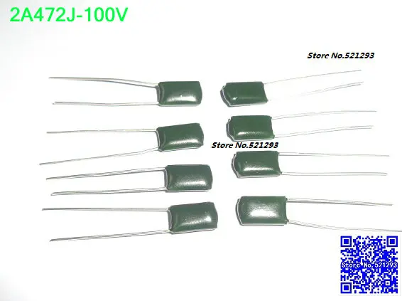 Купить 2a472j 100 в 0.0047 мкф конденсаторы полиэфирные пленочные ...