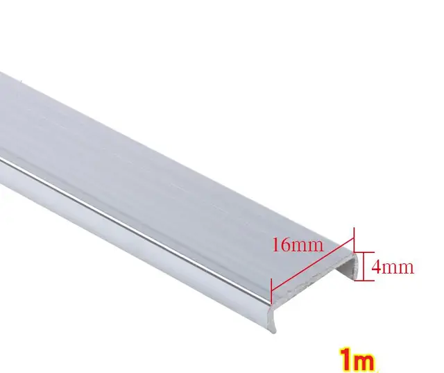 Aluminium Slot Strip Wall Mount Board Edge Cover Shelf Board Plate ...