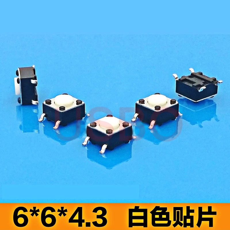 Small Tactile Push Button Sensitive Smt 4 Legs Touch Switch 6 6 4 3mm