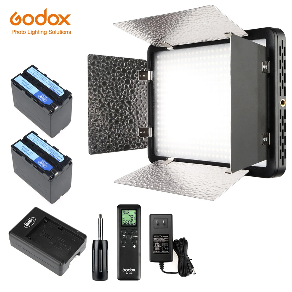 Godox LED500LRC 3300 5600K 500 LED Video Light Lamp + Remote for DV ...