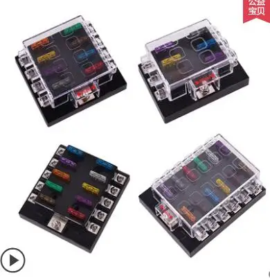 Free-shipping-car-fuse-base-6-8-10-12-road-Multiple-fuses-holder-with ...