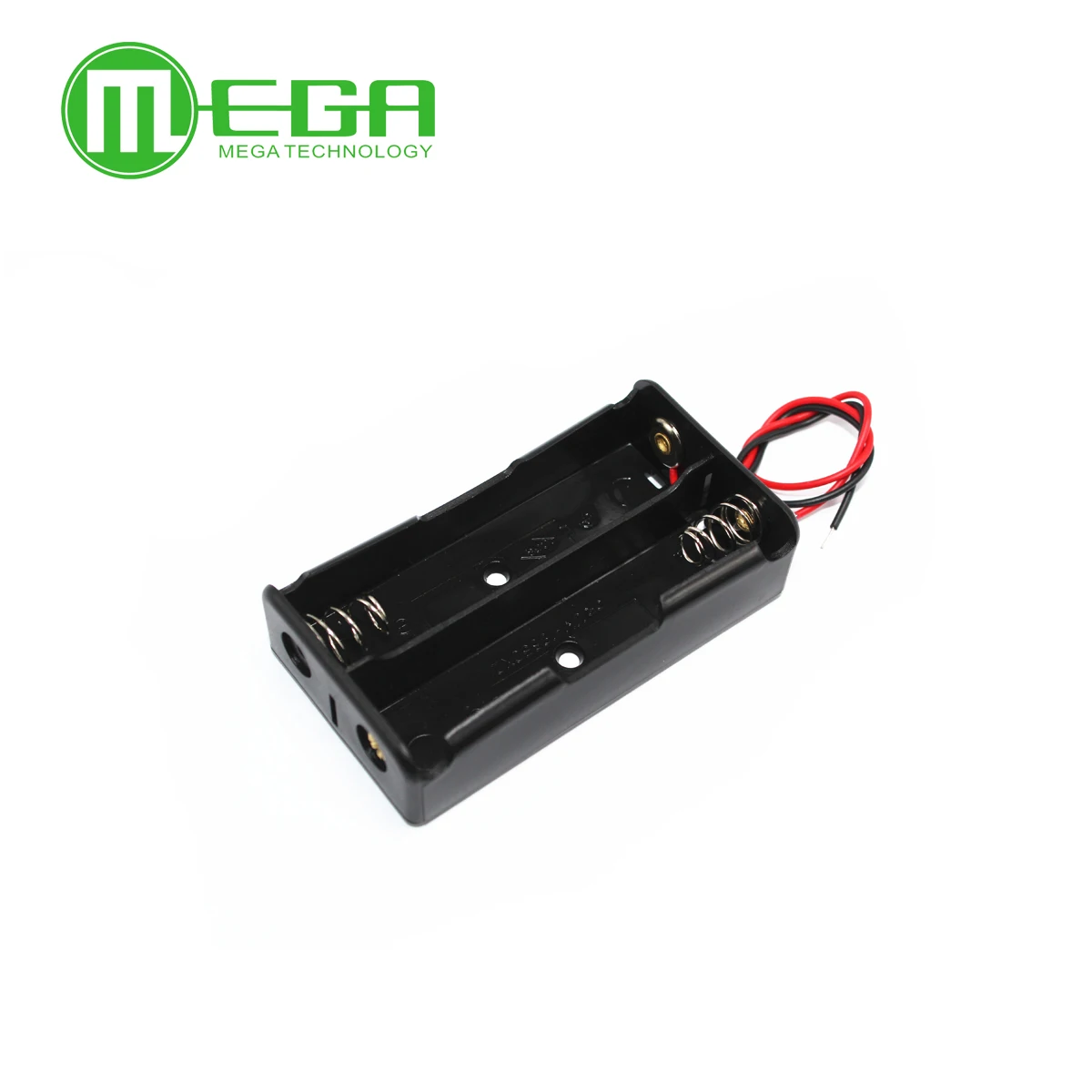 5pcs Black Plastic Battery Holder Case Storage Box For 2 X 18650 With 6 ...