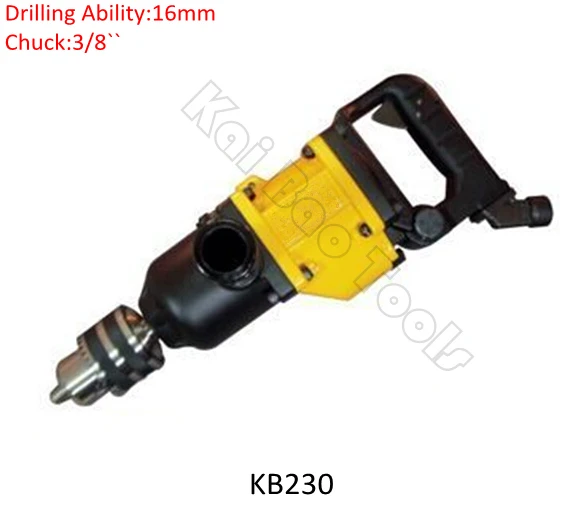 Air Drill 16mm Drilling Capability 1,000rpm Pneumatic Drilling Machine ...