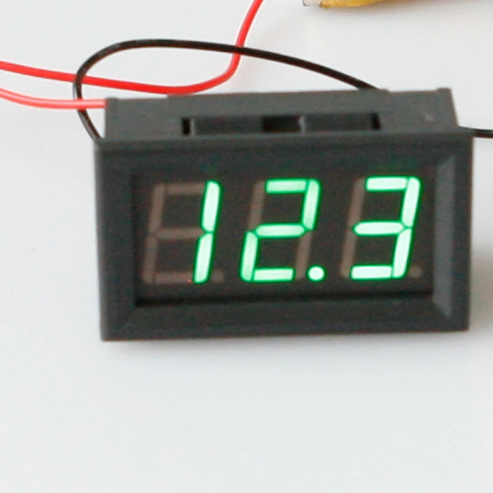 1Pcs Professional 48X29X21mm Mini Digital Voltmeter DC 4.5V 30V Green ...
