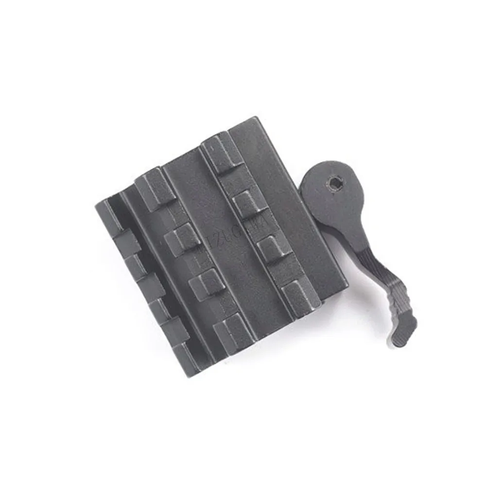 AR 15 Tactical Double Rail 90 and 45 Degree Angle Picatinny Riser Mount ...
