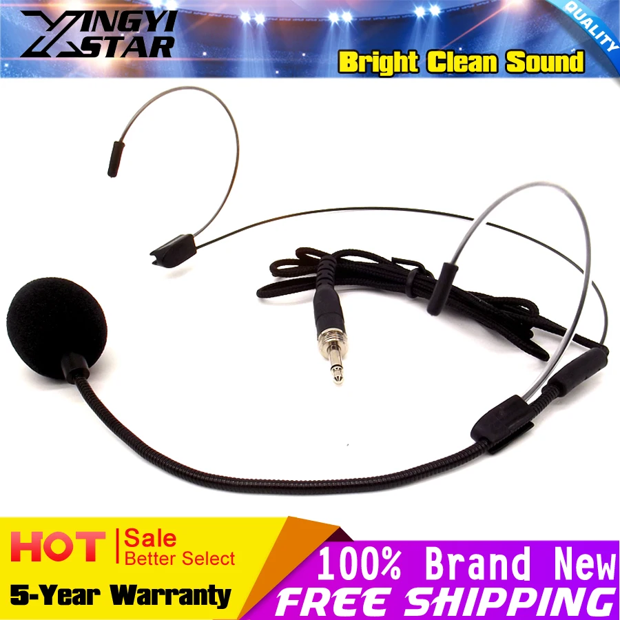 10pcs 1/8" 3.5mm Jack Male External Screw Lock Head-mounted Headworn ...