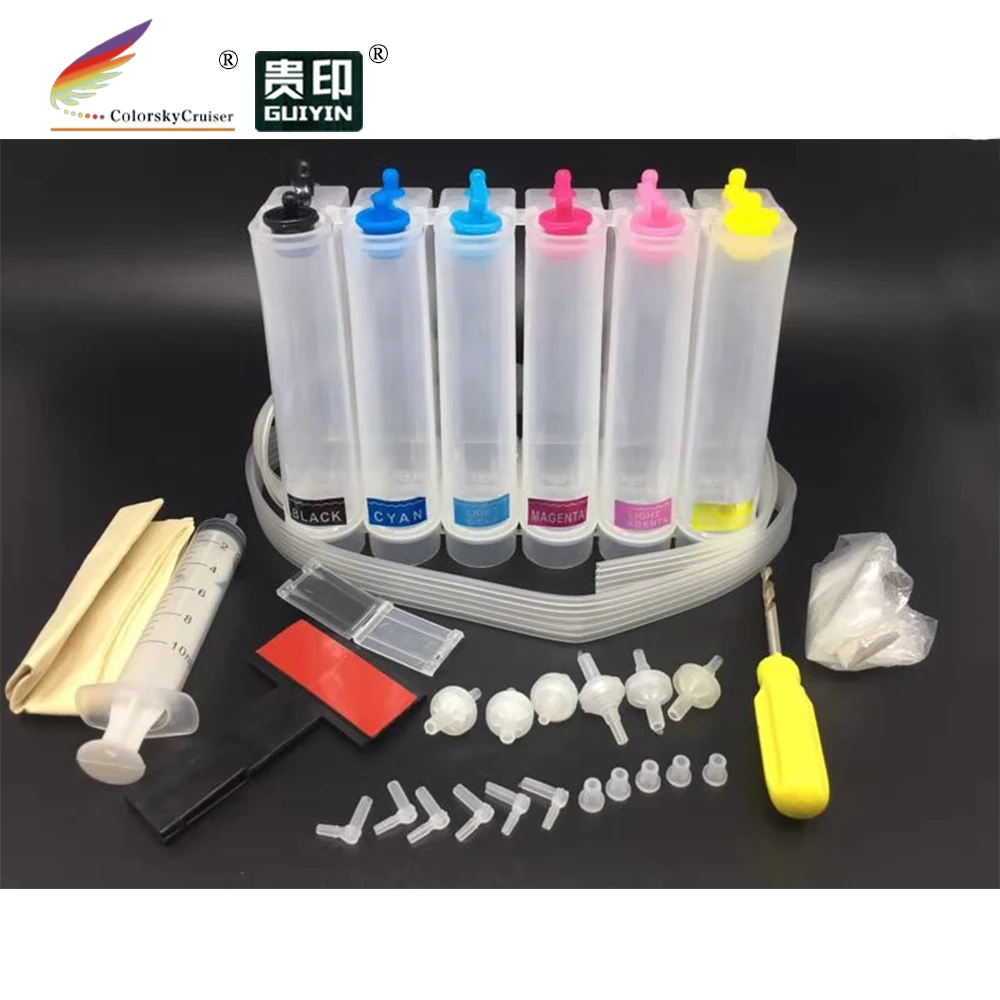 Universal 6 Color Ciss Continuous Ink System Kit With Accessaries ...