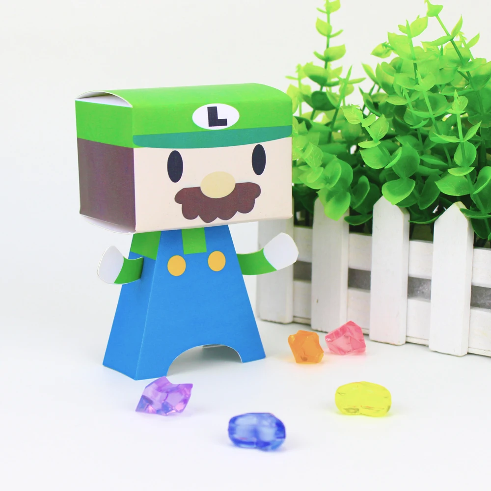 Mario Bros Favor Box Luigi Candy Box Boy Party Favors Gift Box Kids ...