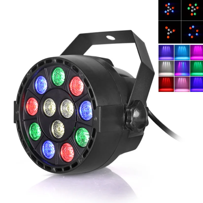 LED Par Light 12x3W RGBW LED 무대 조명 DMX512 Dmx 컨트롤러 스포트라이트 디스코 DJ 프로젝터 기계 파티 장식 램프|dmx spotlight ...