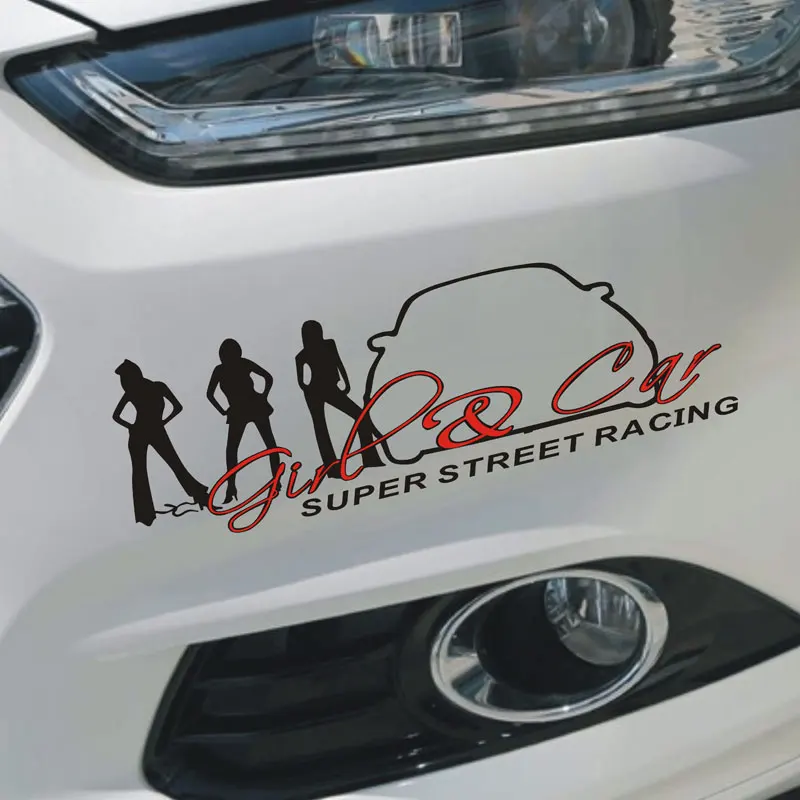 Cool Super Street Racing Design Car Sticker Reflective Car Styling