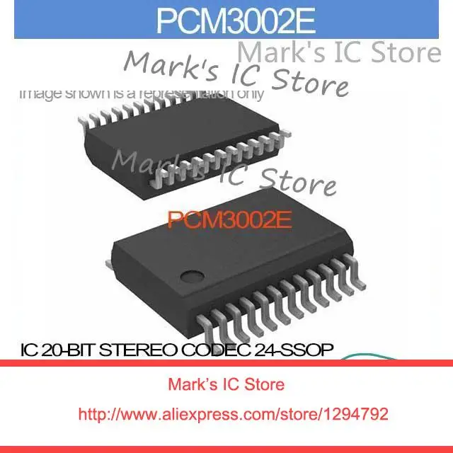 PCM3002E IC 20 BIT STEREO CODEC 24 SSOP PCM3002 3002 PCM30 3002E PCM3 ...