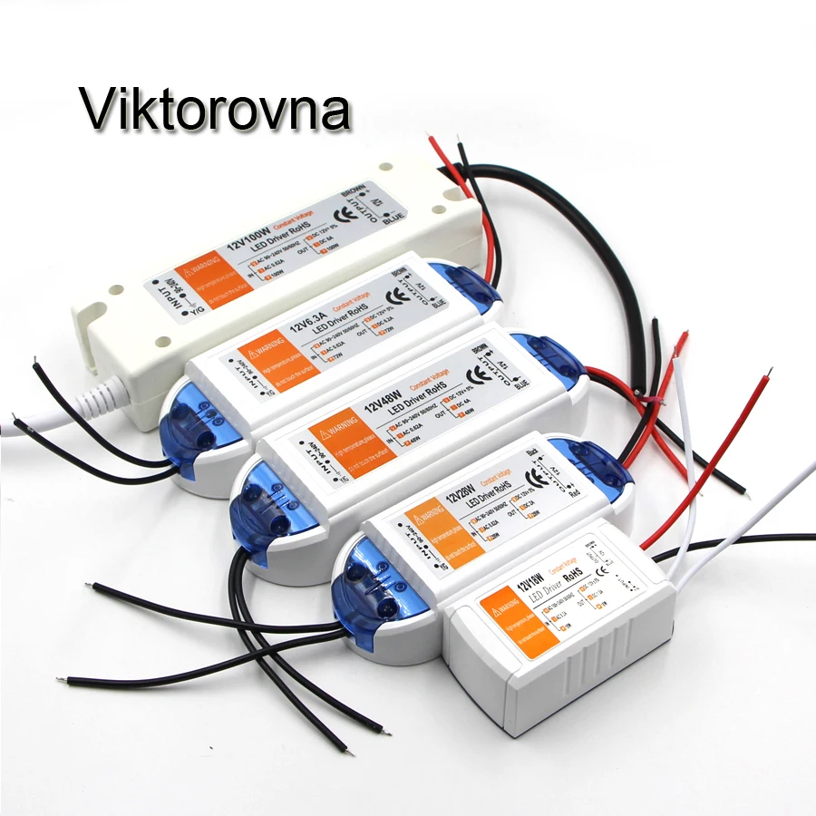 Aliexpress.com : Buy led strip adapter 12V 18W 28W 48W 72W 100W Power ...