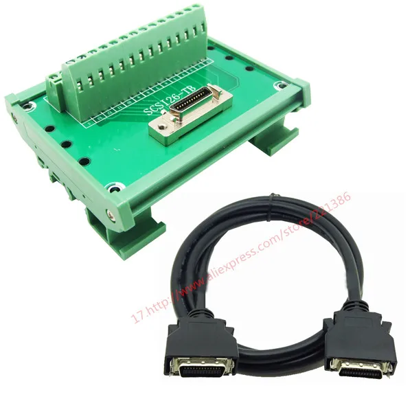 26 PIN SCSI FEMALE SIGNALS BREAKOUT BOARD MODULE DIN RAIL SCSI26 SCSI ...