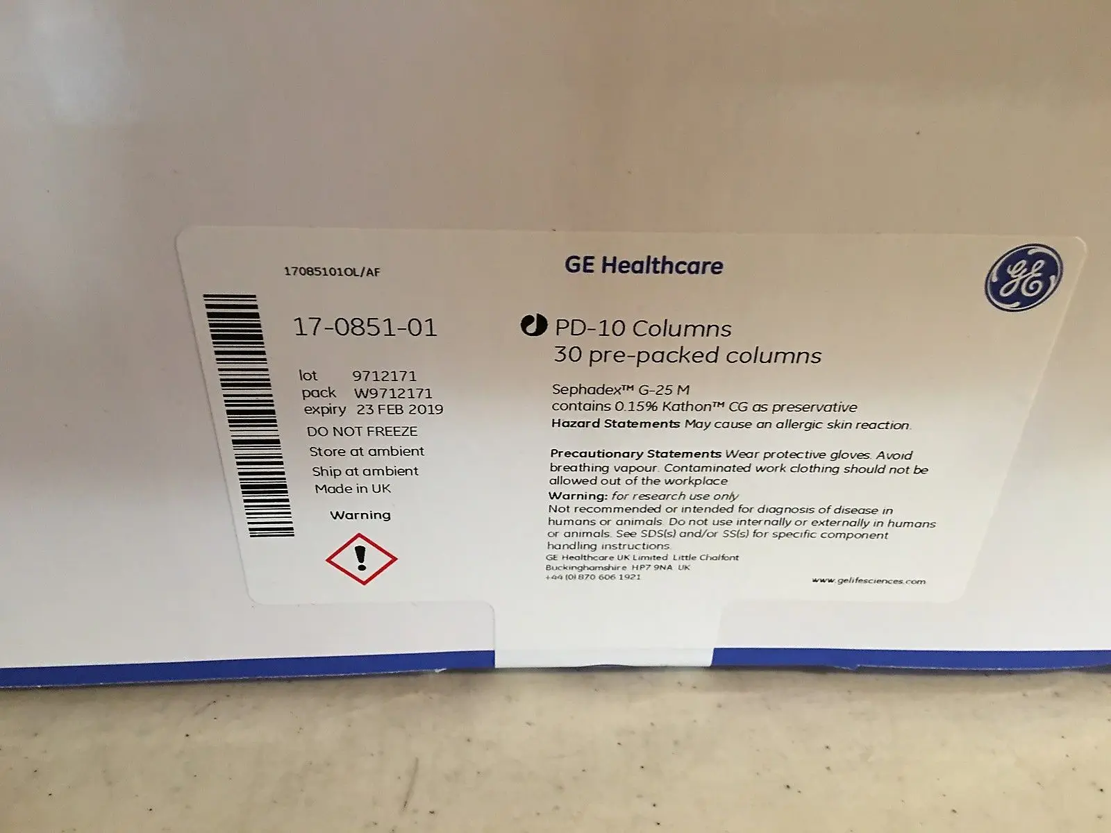 US GE 탈염 칼럼, PD 10 탈염 칼럼 30 팩 17 0851 01 Sephadex G 25|Floppy Drives ...