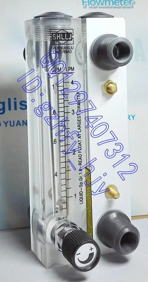 LZM 15T adjustable panel flow meter 0.2 1GPM 1 4LPM liquid flowmeter|liquid flowmeter|flow ...